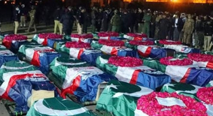 Collective funeral prayer of Peshawar police martyrs offered-INP